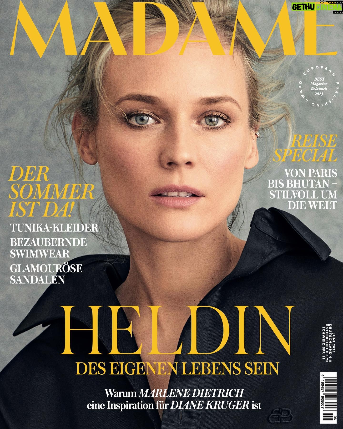 Diane Kruger Instagram – Die neue Ausgabe der MADAME ist da. Gut gemacht, liebe Kolleginnen und ...