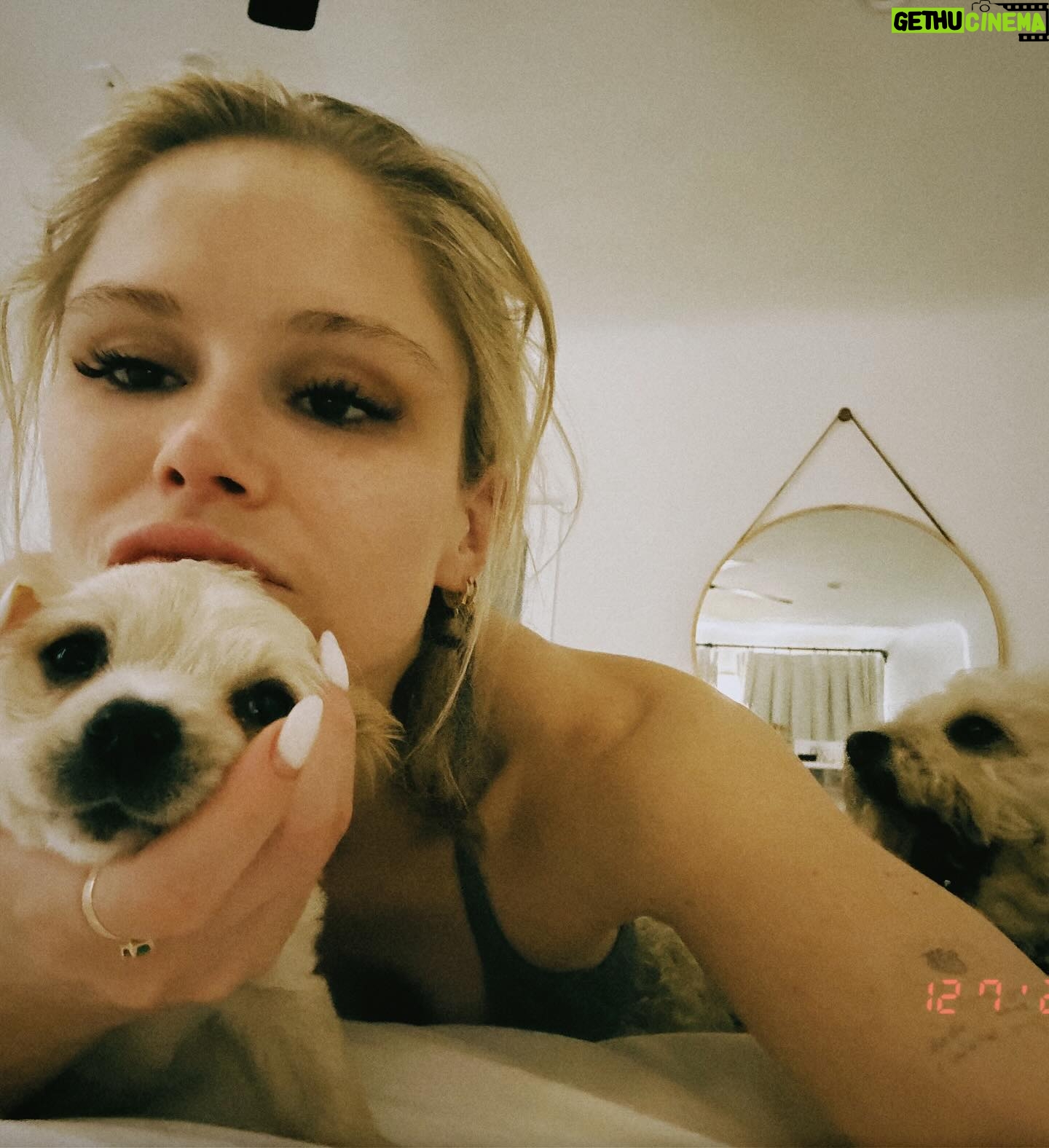 Erin Moriarty Instagram – His preferred method of transportation is my ...