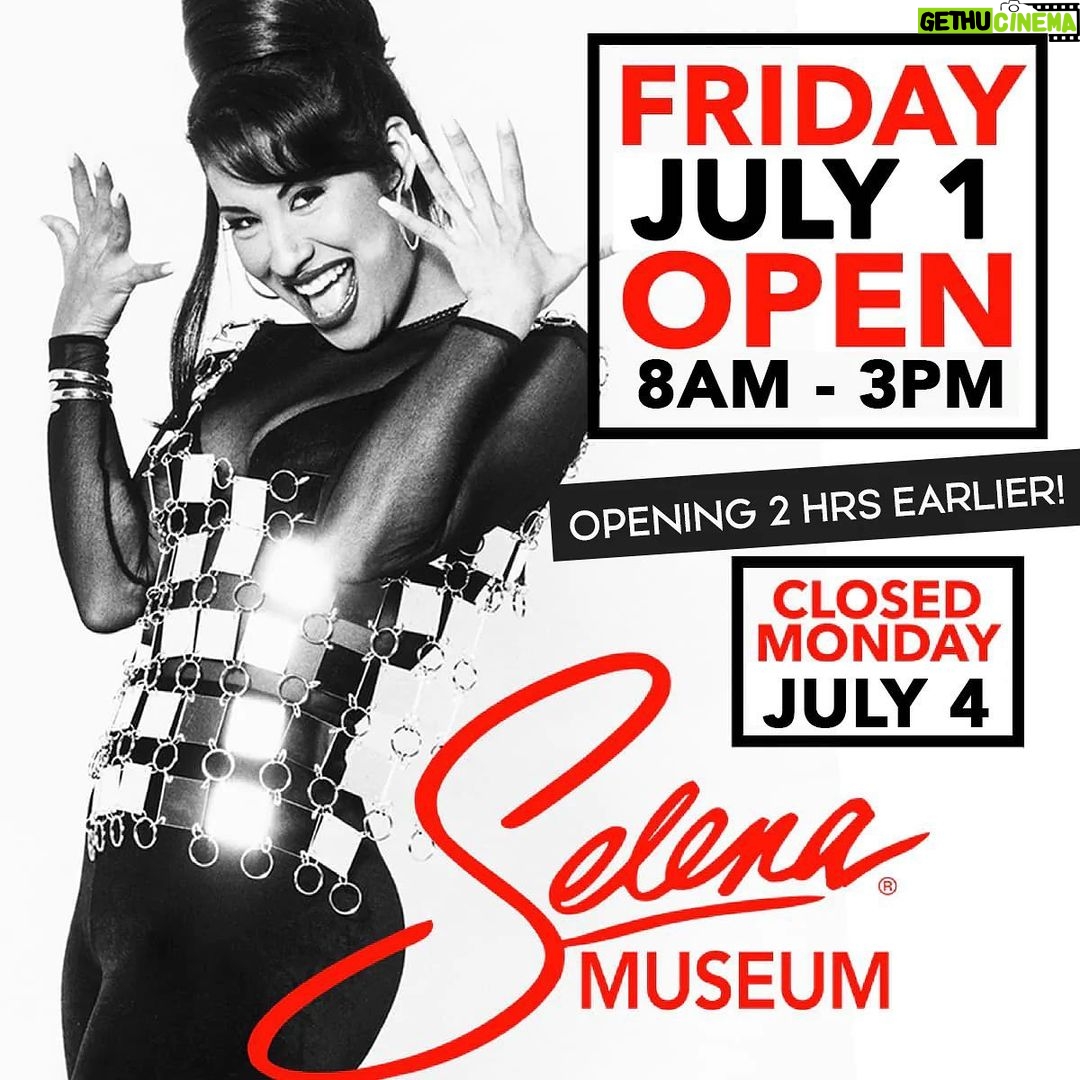 Selena Quintanilla Instagram – SPECIAL SELENA MUSEUM HOURS **Opening 2 ...