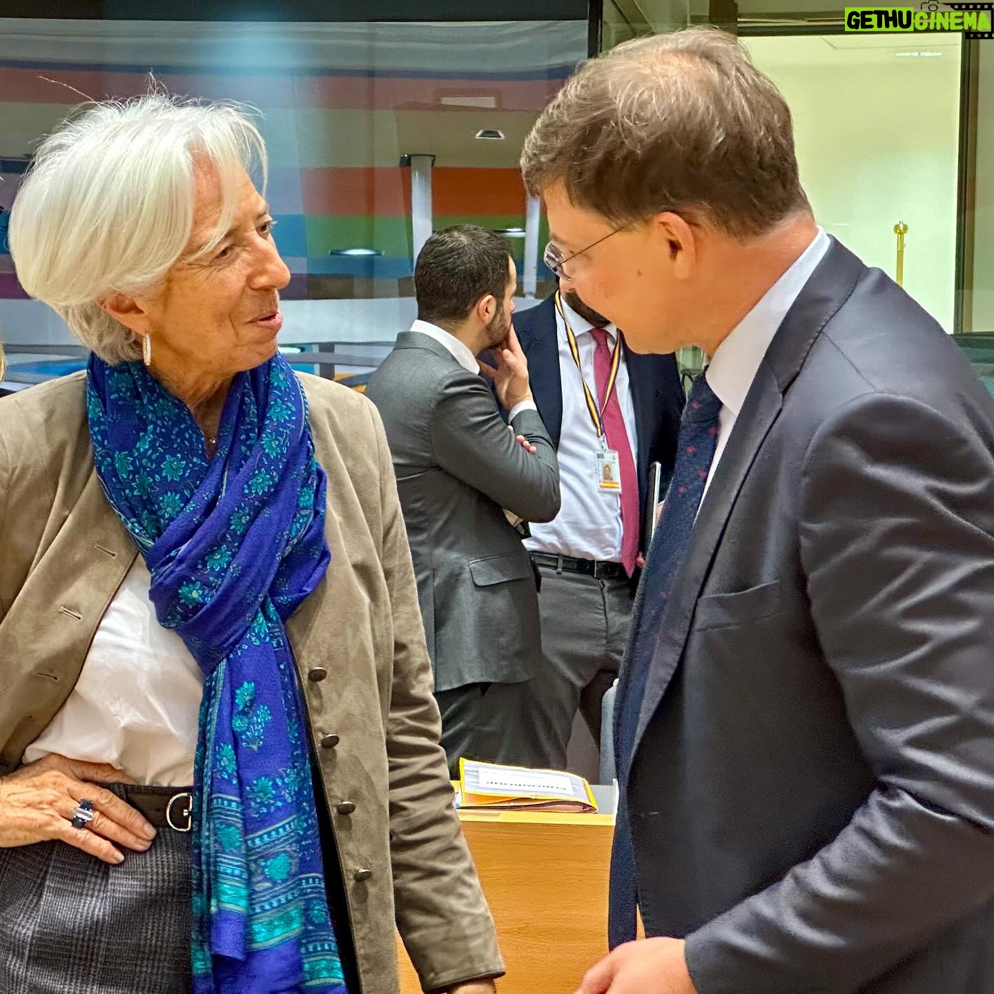 Christine Lagarde Instagram – Good to be back in Brussels, this time ...