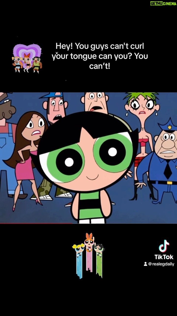 Elizabeth Daily Instagram – Hahaha Love this #powerpuffgirls scene sooo ...