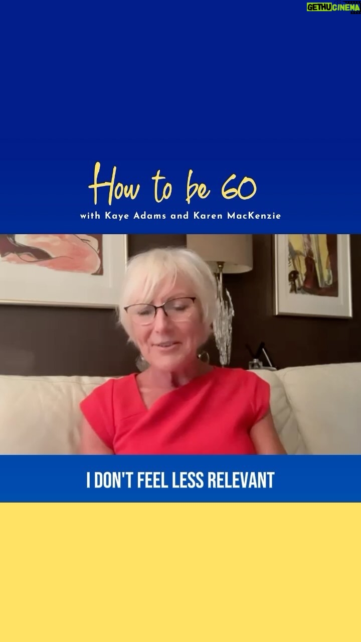 Kaye Adams Instagram – On this week’s ‘How to Be 60’, @karen.mackenzie ...