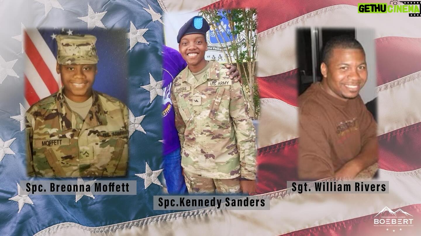 Lauren Boebert Instagram – Sgt. William Rivers, Spc. Kennedy Sanders ...